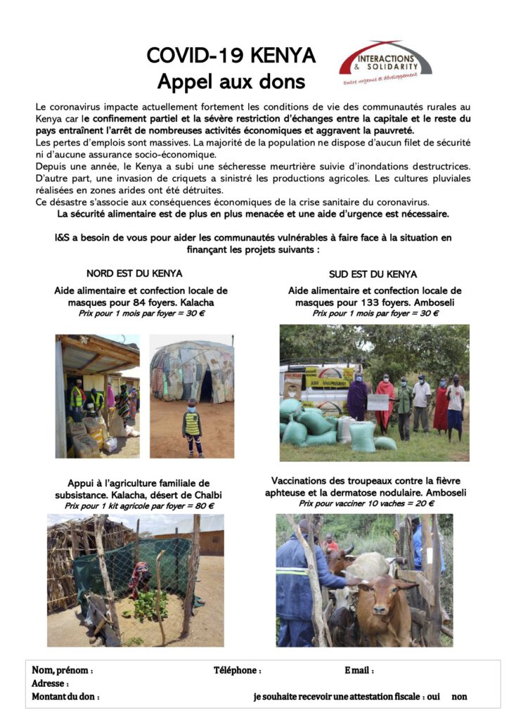 Interactions and Solidarity COVID 19 - Kenya • Interactions and Solidarity