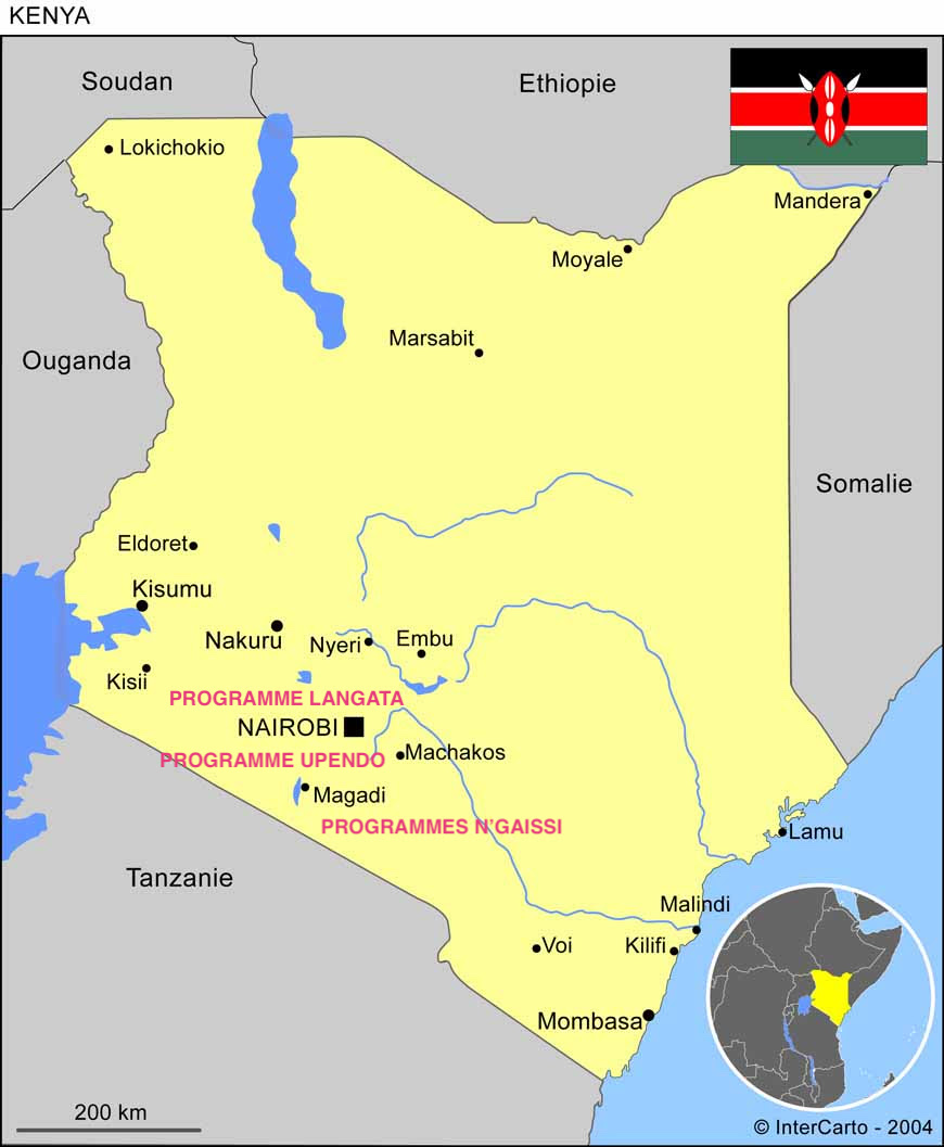 Interactions and Solidarity carte sud-est Kenya • Interactions and ...